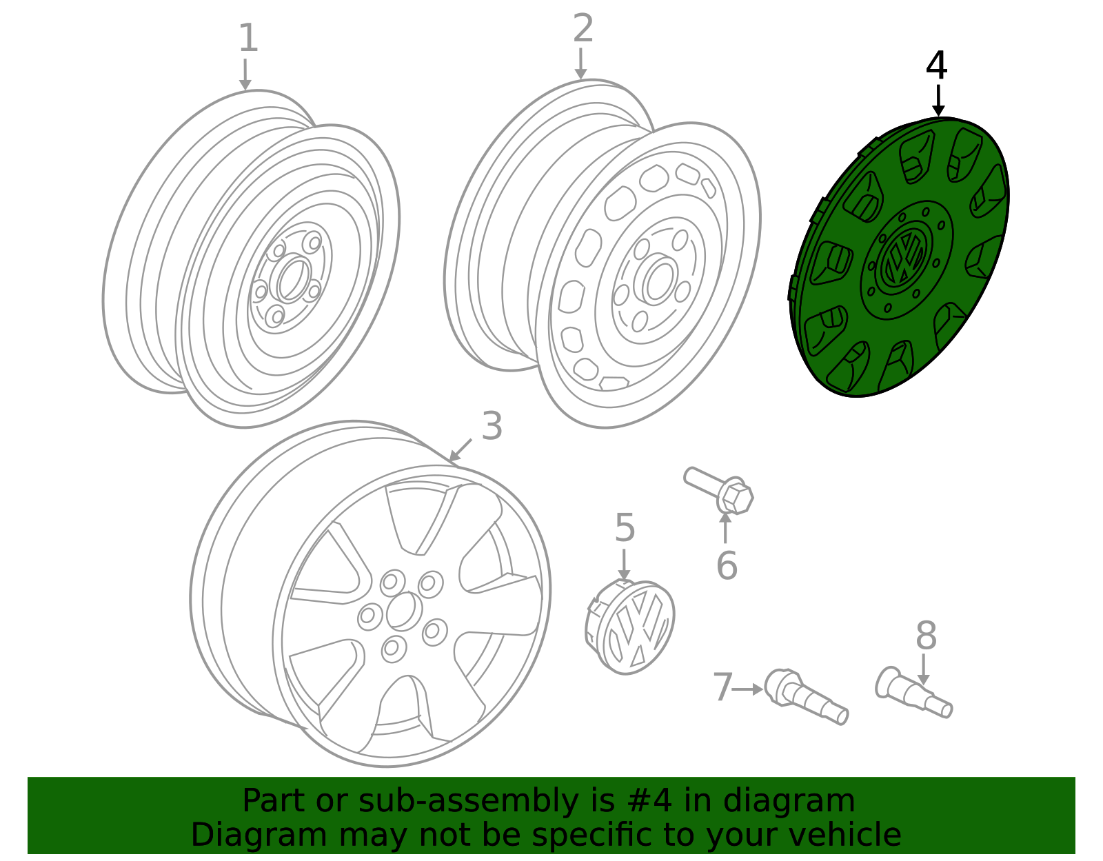 Wheel Cover 1T0-601-147-RGZ | OEM Parts Online