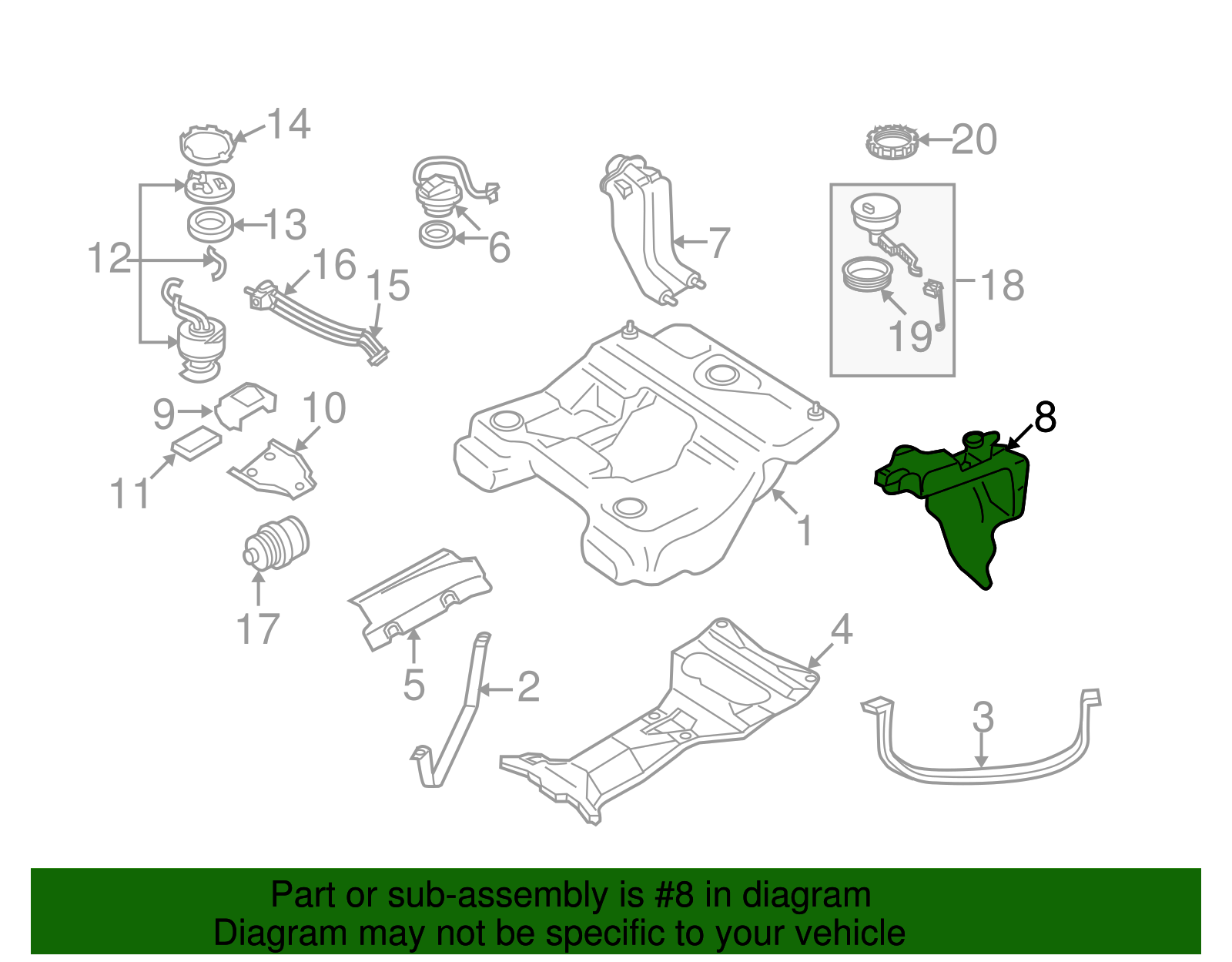 4B3-201-121-C - Filler Neck 2000-2004 Audi | Audi OEM Parts Guy