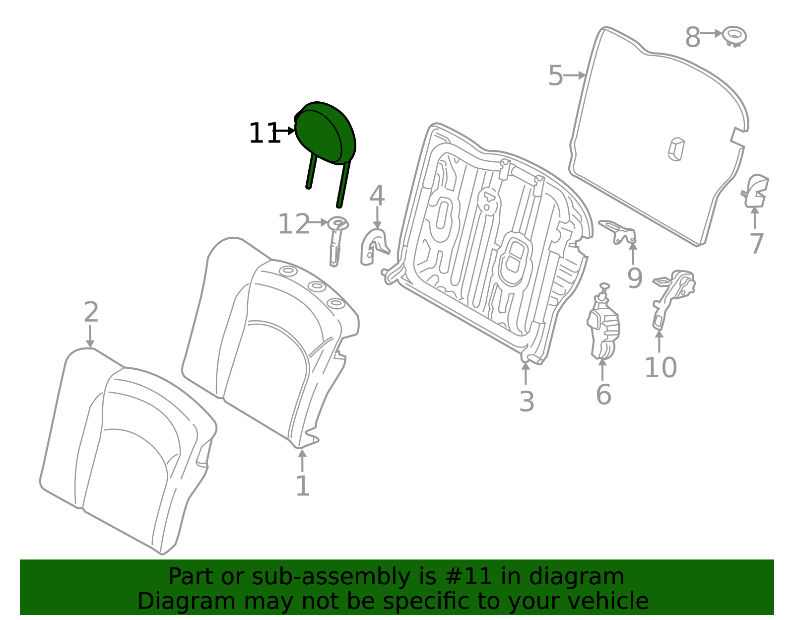 52-20-7-427-084 - High-Quality Headrest for 2014-2022 Mini Cooper ...