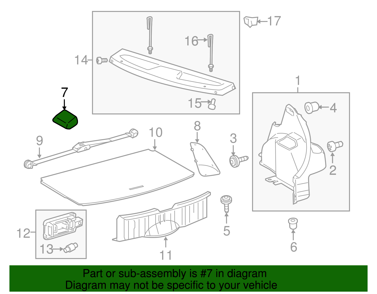 Genuine Toyota Suspension Shock Absorber Mount Cap part# 58732-52030-C0 ...