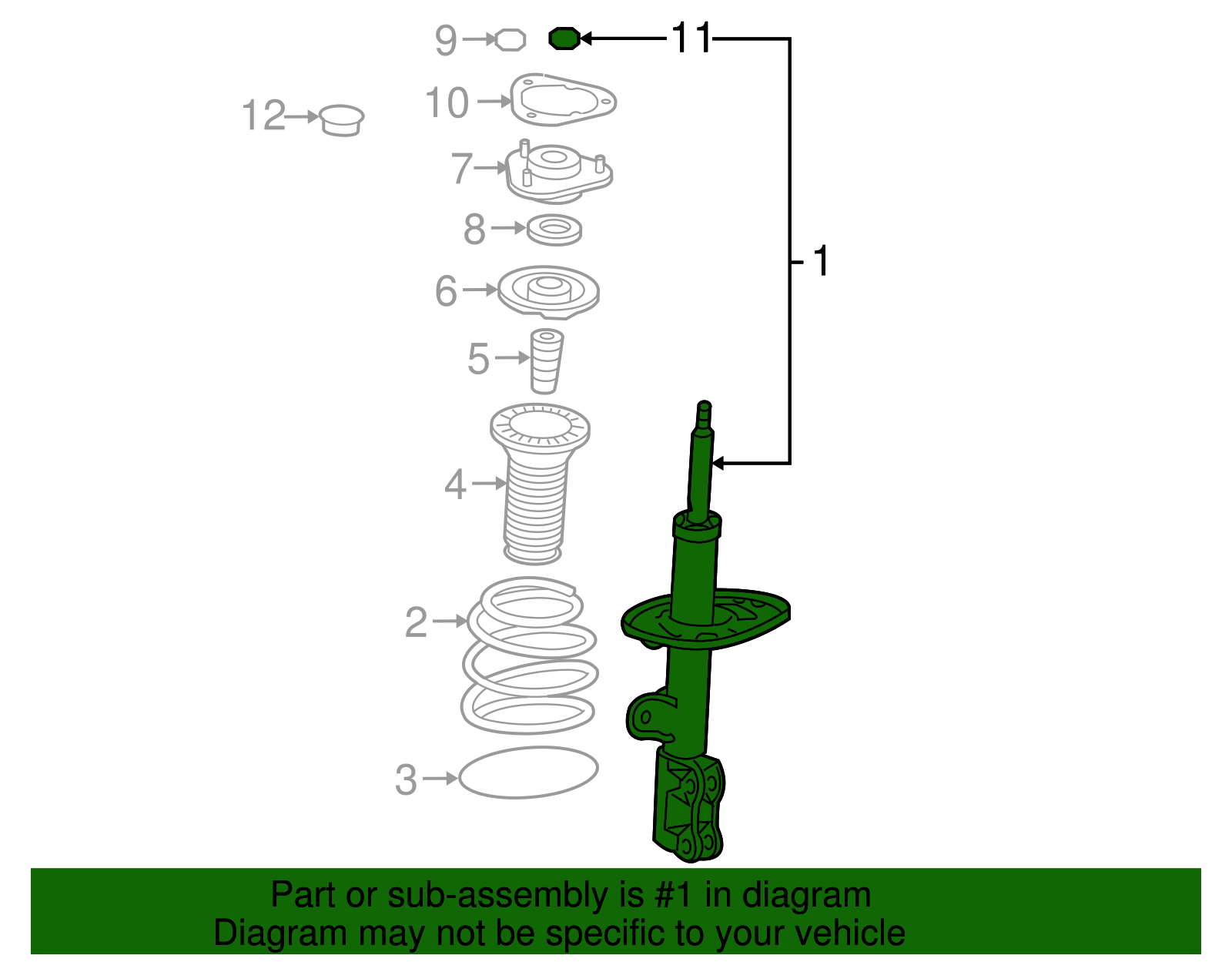 Toyota Parts Strut,Absorber Set Shock 48520-80342 | Toyota Parts|Toyota ...