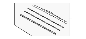 85222-0E040 - Wiper Blade 2010-2015 Lexus GX460 | Lexus Parts Outlet