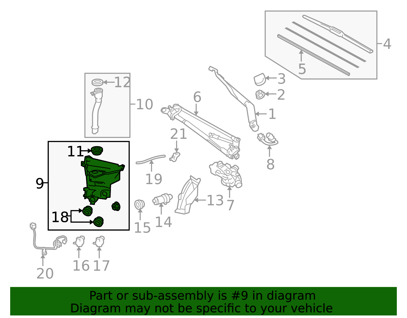 85315-35340 - 2010-2023 Lexus GX460 - Washer Reservoir | My L Parts