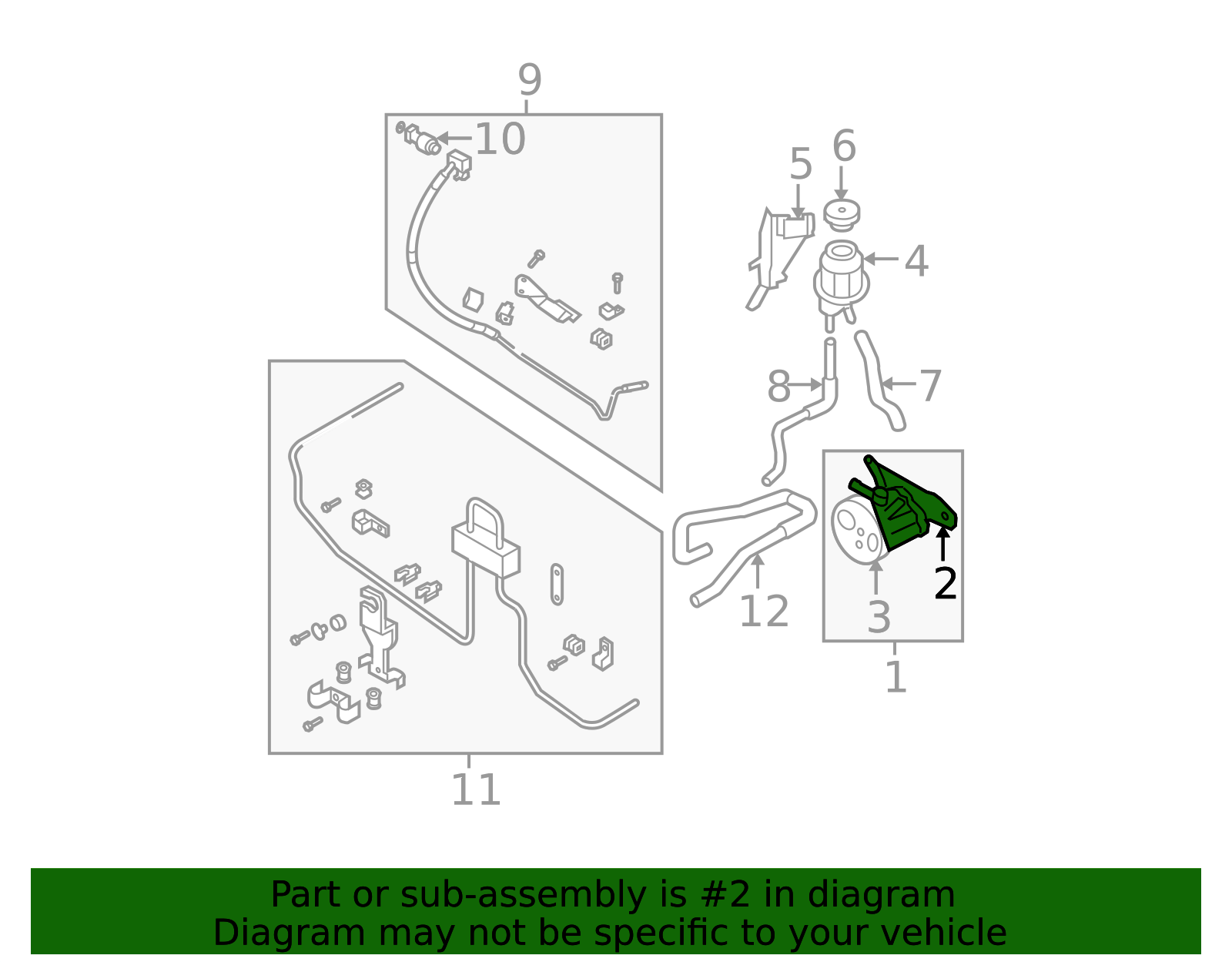 2005-2019 Nissan Frontier Power Steering Pump Bracket 49122-EA000 ...