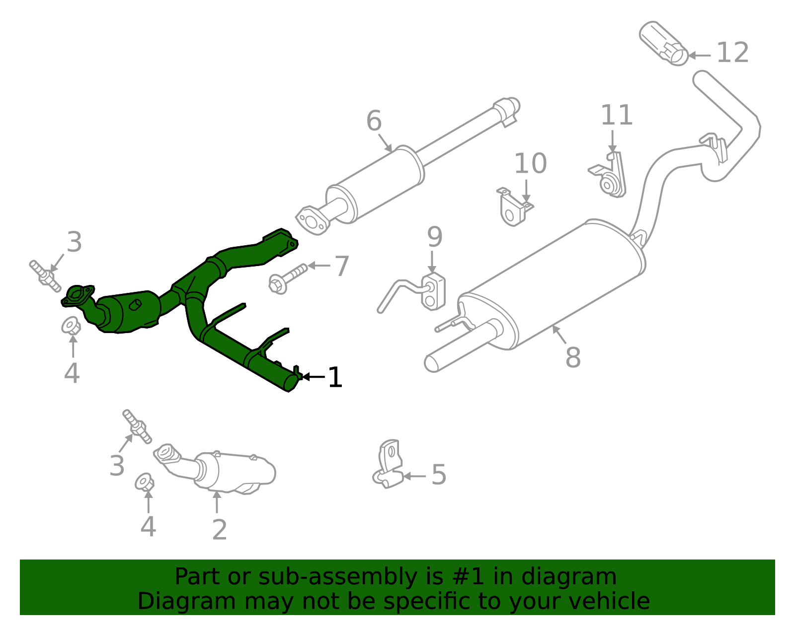 2023 Ford F-150 Catalytic Converter PL3Z-5E212-A | Ford OEM Parts Outlet