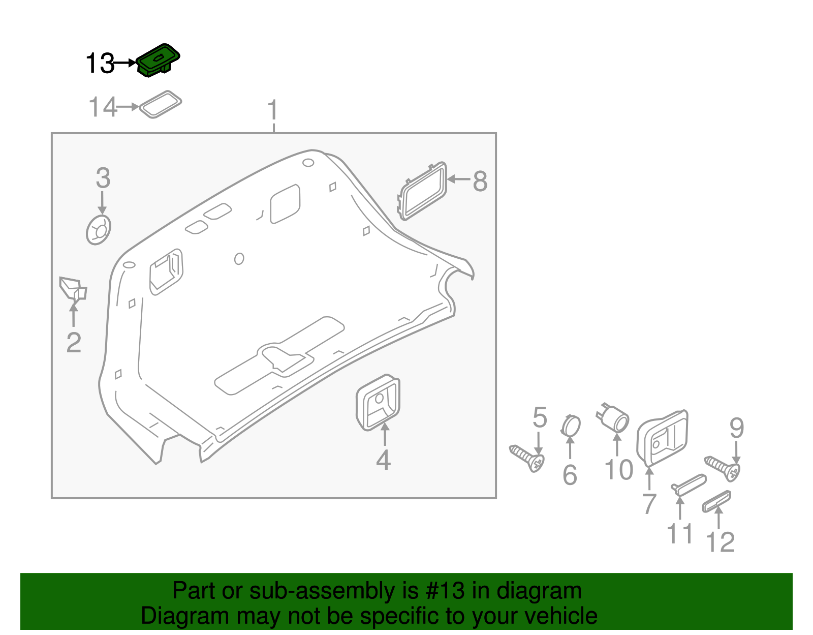 4G0-959-831-A-5PR - Release Switch 2010-2018 Audi | Audi OEM Parts Guy