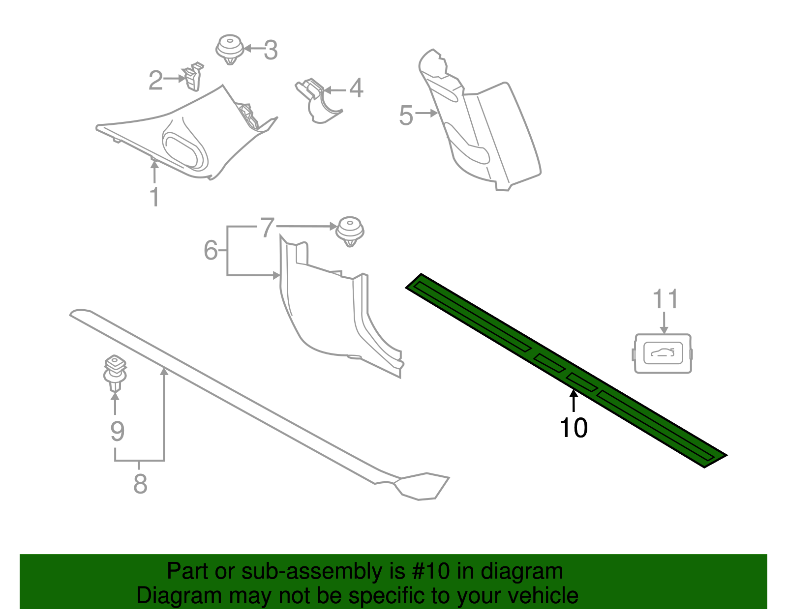 2015-2024 Mini Cooper Door Trim Sill Plate Insert 51-77-5-A39-3F3 ...