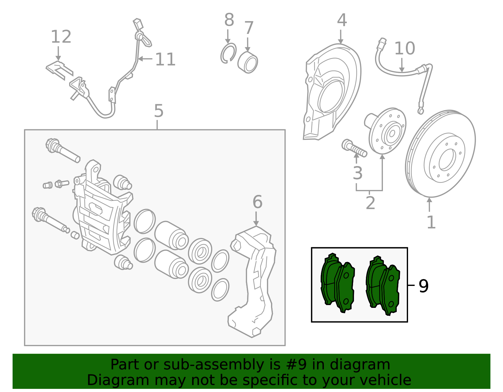 2021-2022 Mitsubishi Outlander PHEV Brake Pads 4605C200 | Mitsubishi ...