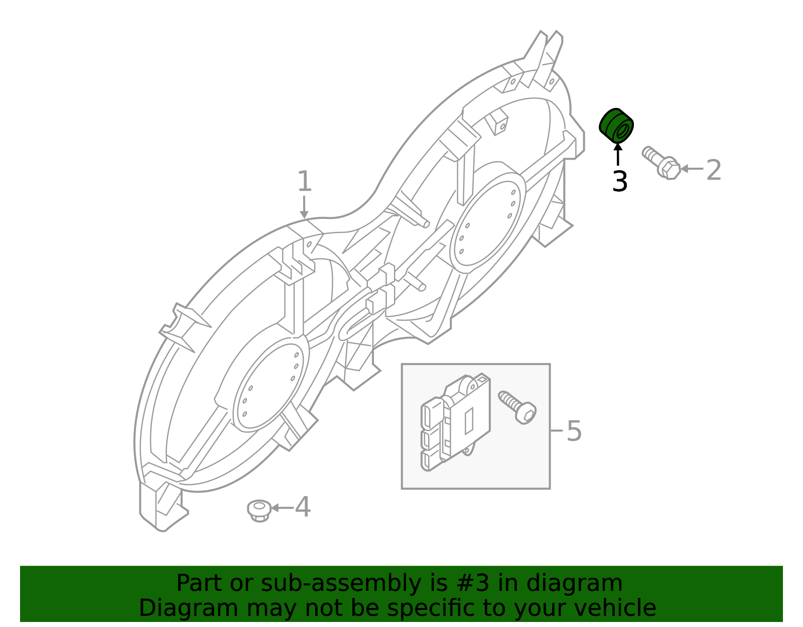 2013-2025 Nissan Pathfinder Fan Assembly Upper Insulator 64835-3JA0A ...
