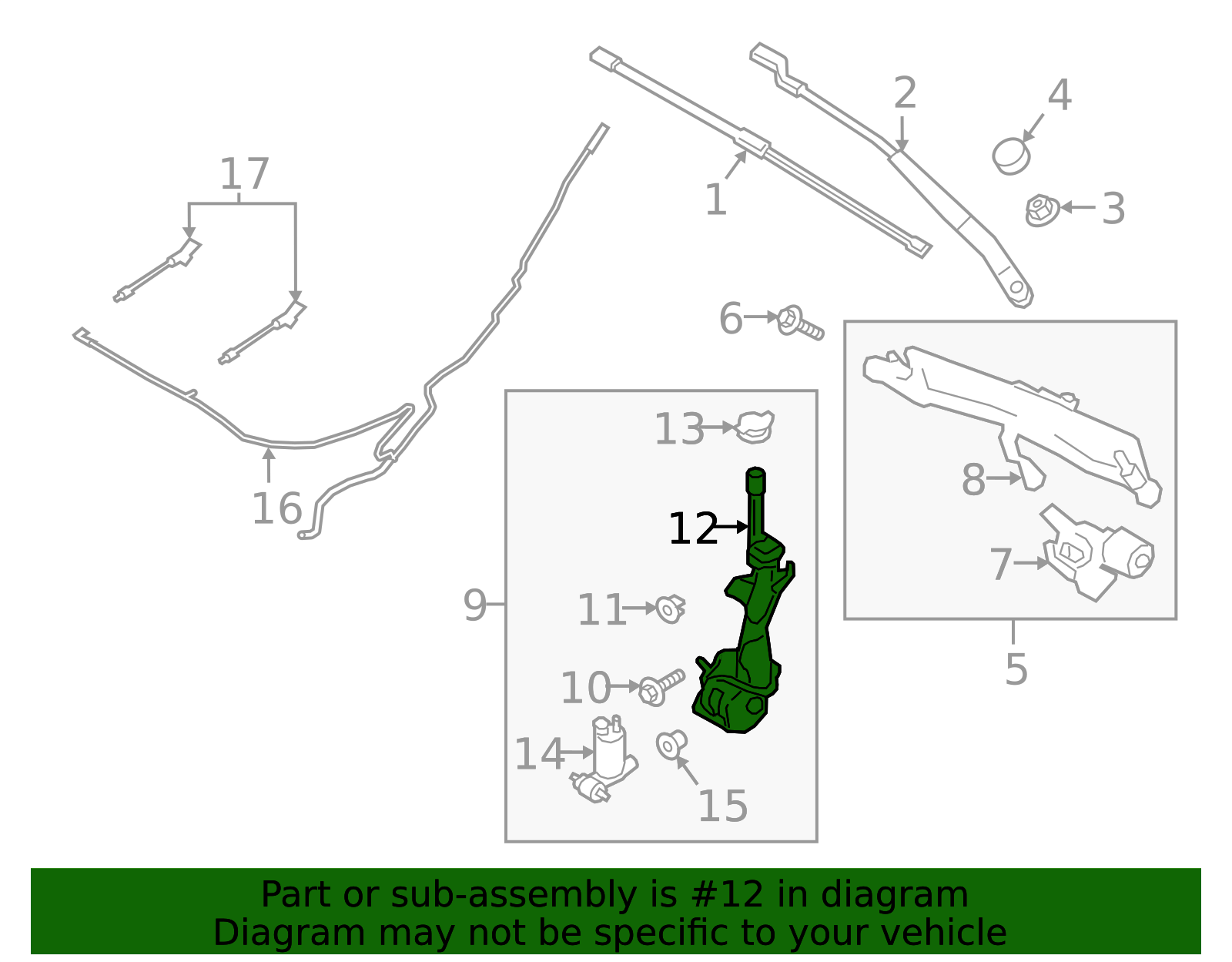 GN1Z-17618-H - High-Quality Washer Fluid Reservoir for AutoNation Parts