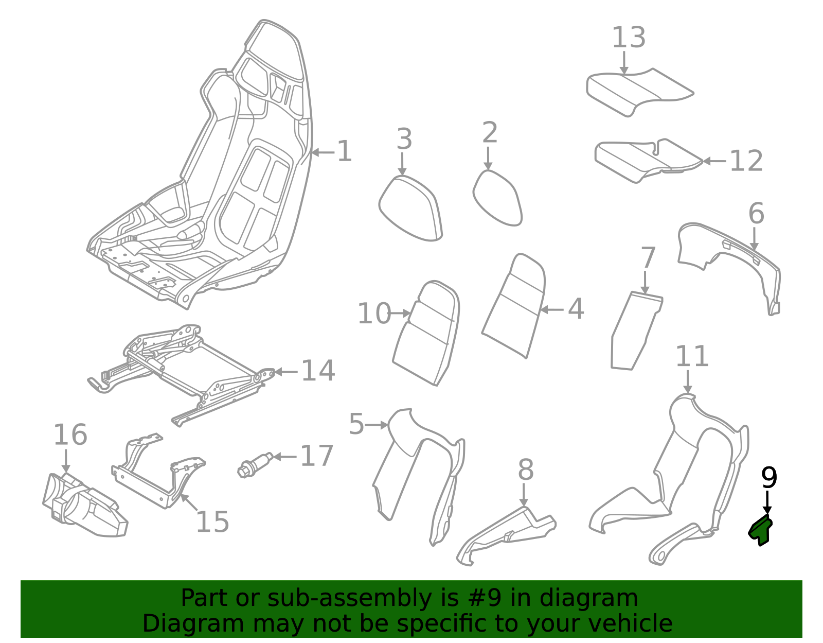 Corner Pad 9P1-881-867-8YR | OEM Parts Online
