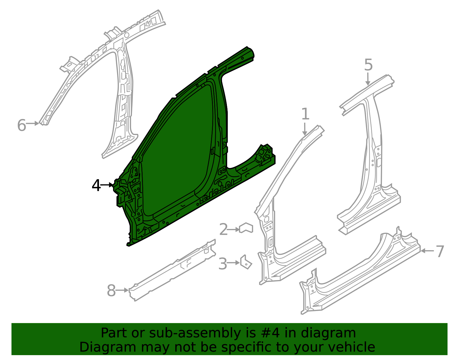 71130-H9000 - Aperture Reinforced 2018-2023 Kia Rio | Kia.Parts Store