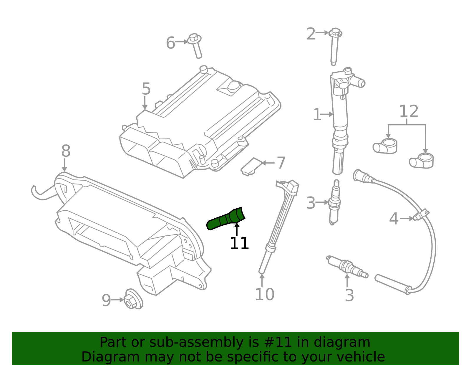 LC3Z-6B288-A - Engine Camshaft Position Sensor South Florida Ford Parts