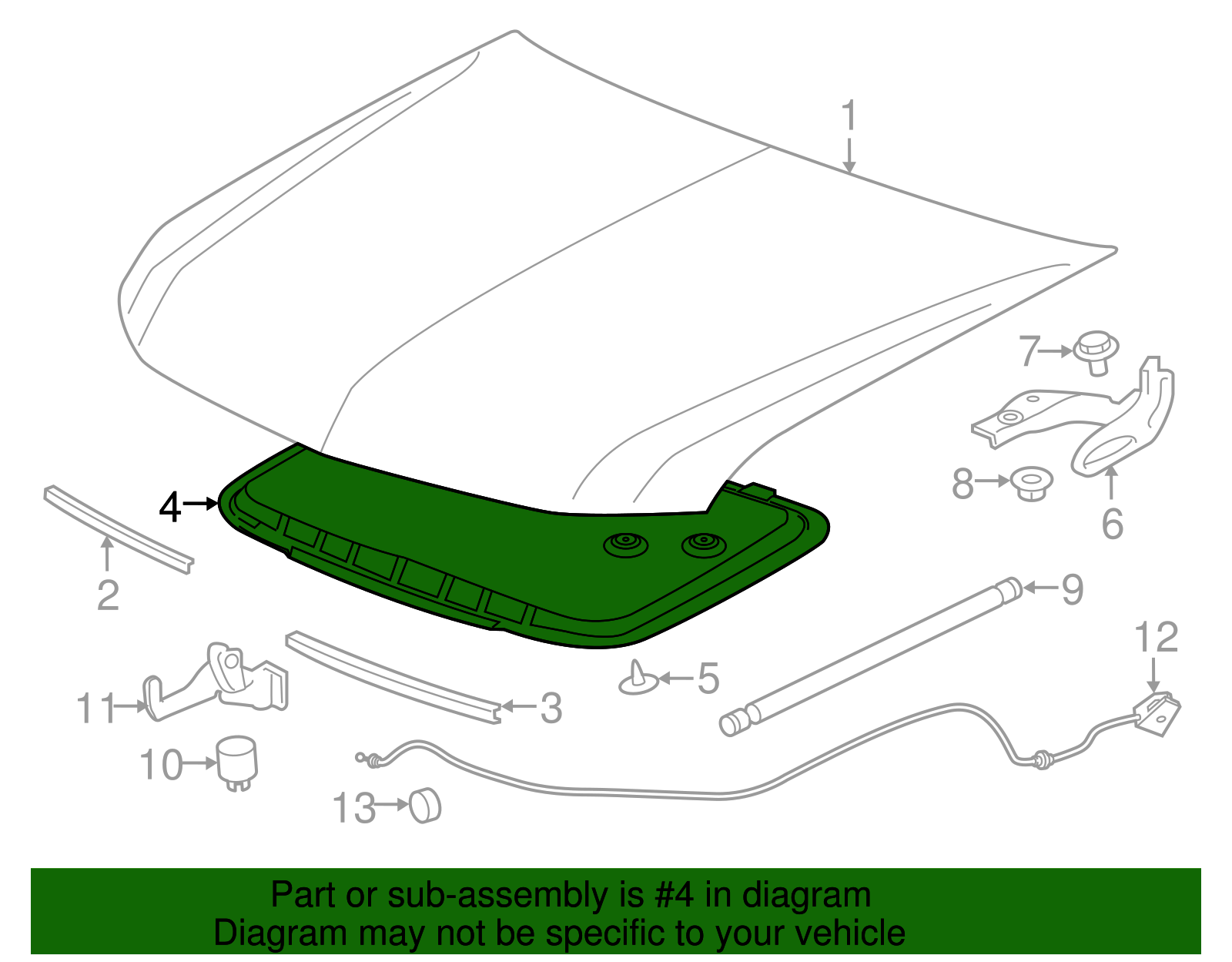 84108317 - Hood Insulator 2015-2022 Chevrolet Colorado | Chevrolet ...