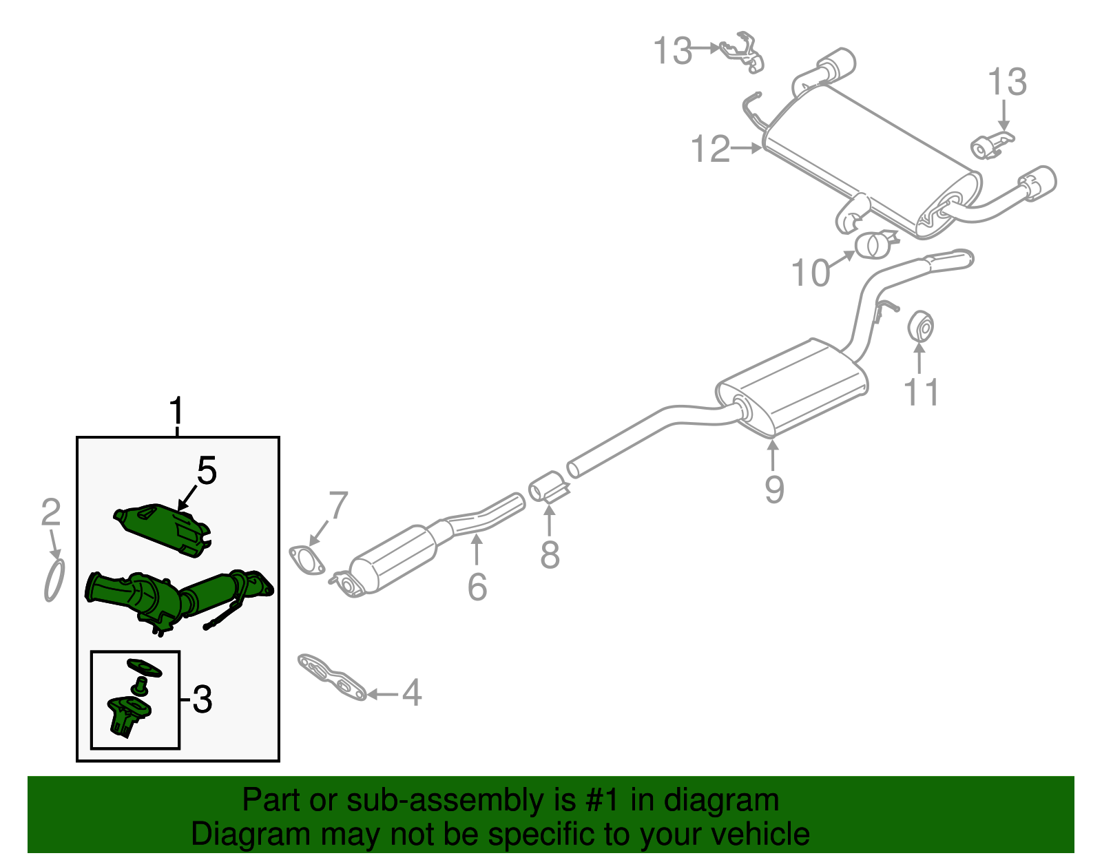 2017-2019 Ford Escape | Catalytic Converter | GV6Z-5E212-A | Walls ...