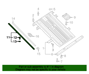2008-2019 Nissan Channel 93502-ZR00A | Nissan Parts Central