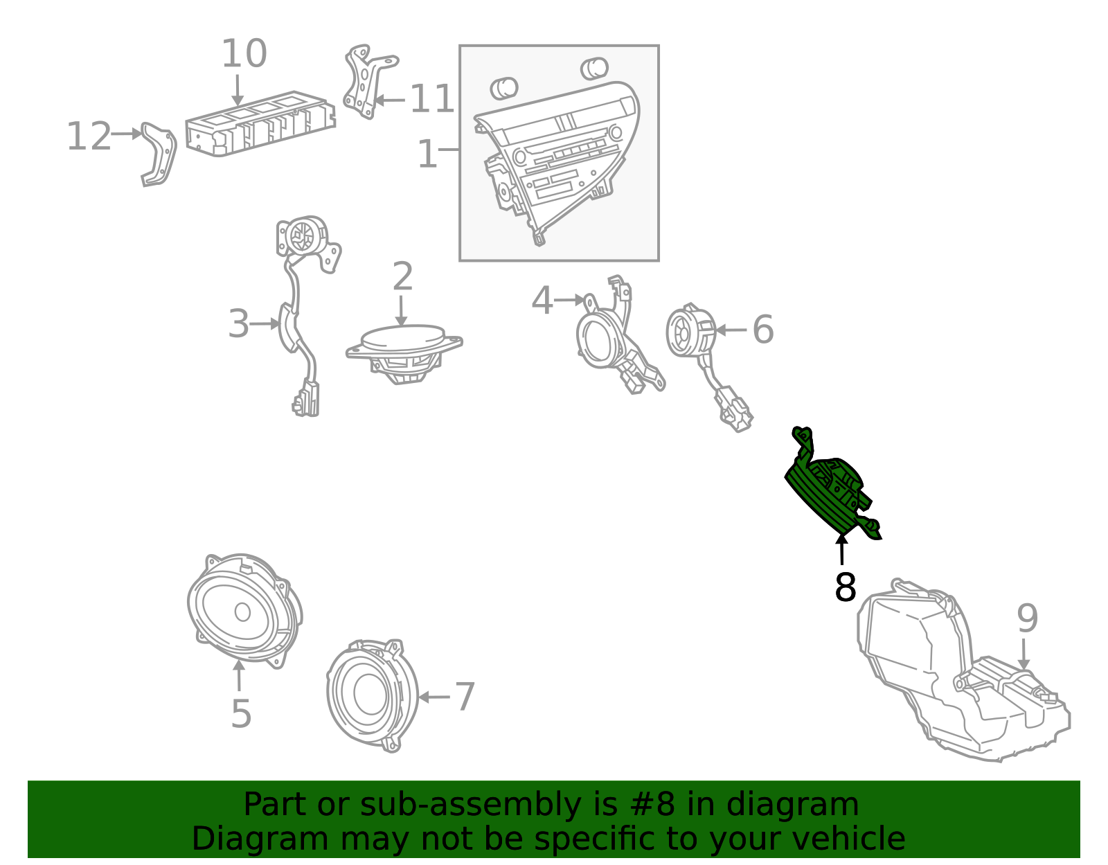 86160-0WM00 - High-Quality Speaker for AutoNation Parts