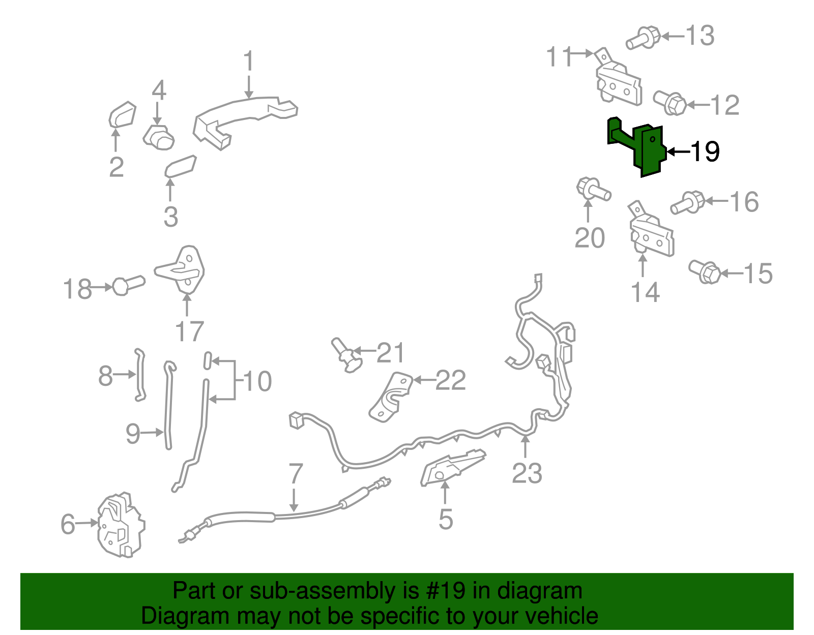 2010-2015 Chevrolet Camaro Front Side Door Check 22791900 | Capital ...