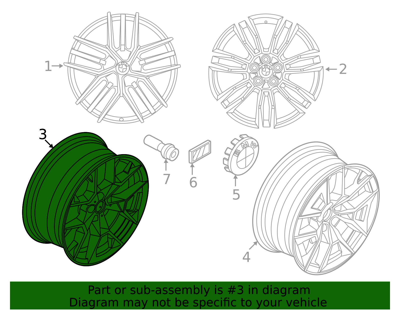 36-11-5-A32-4F4 - High-Quality Wheel, Alloy for AutoNation Parts