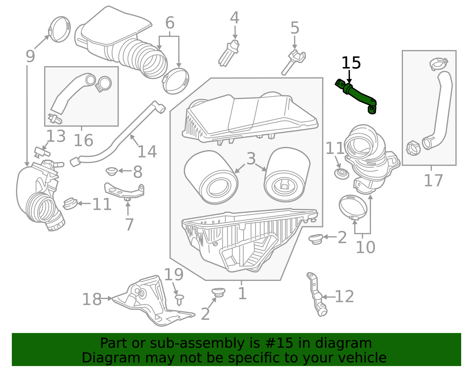 2016-2025 Cadillac Driver Side Positive Crankcase Ventilation (PCV ...