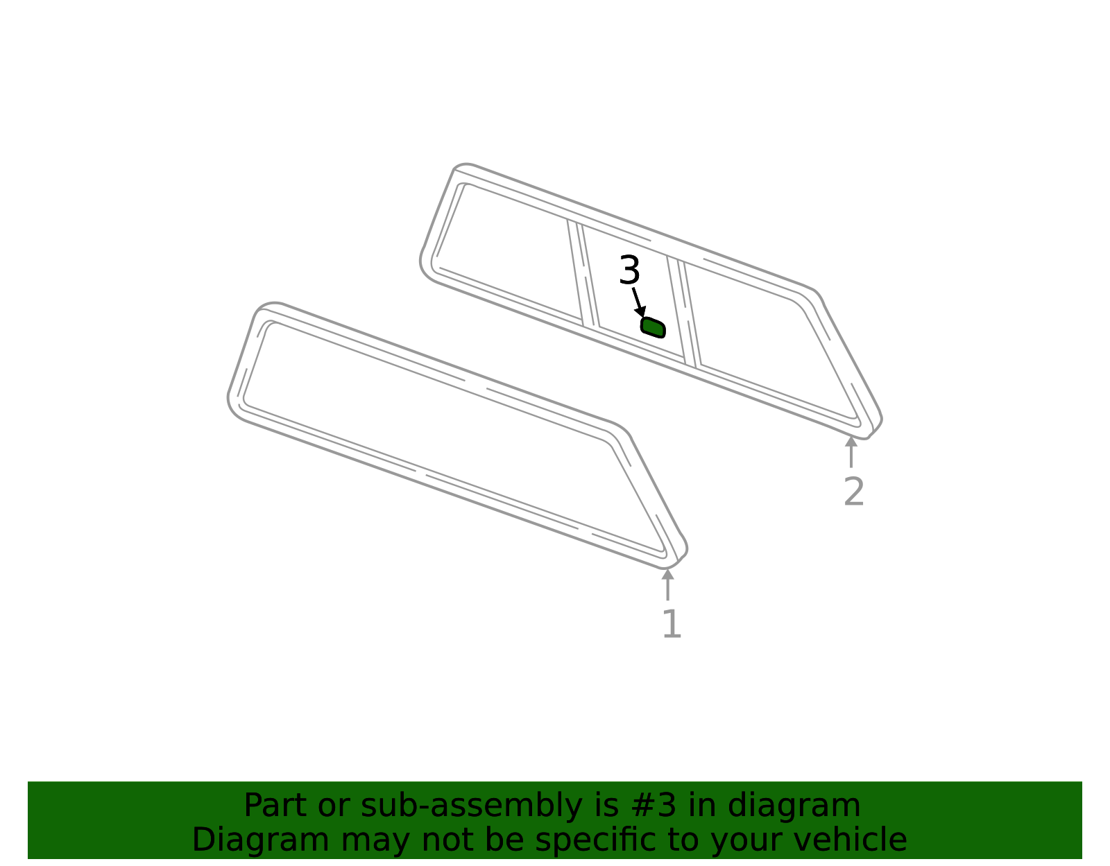 1994-2004 GM OEM NEW 1994-2004 GM Chevrolet GMC S10 Sonoma Rear Sliding ...