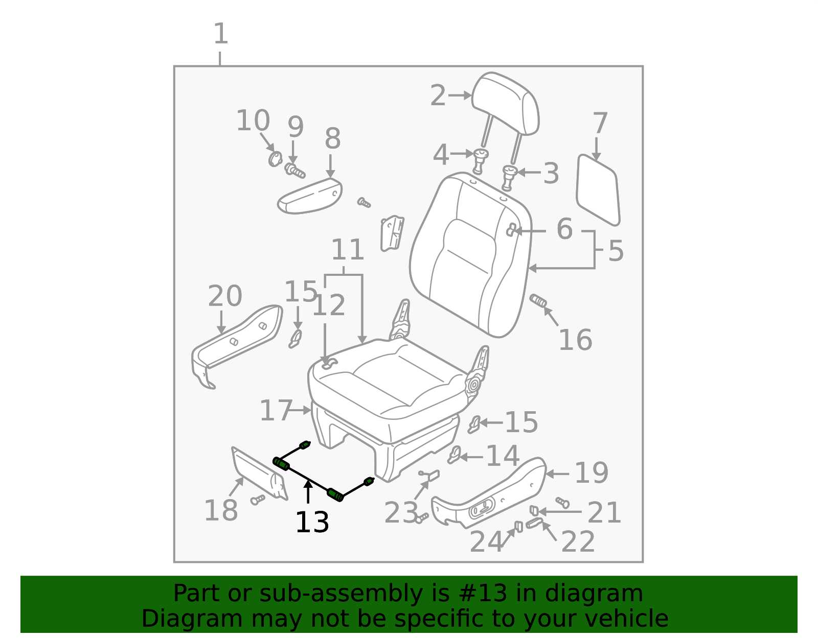 2002-2005 Kia Sedona Adjust Motor - Driver's Side (LH) 0K95A-88635 ...