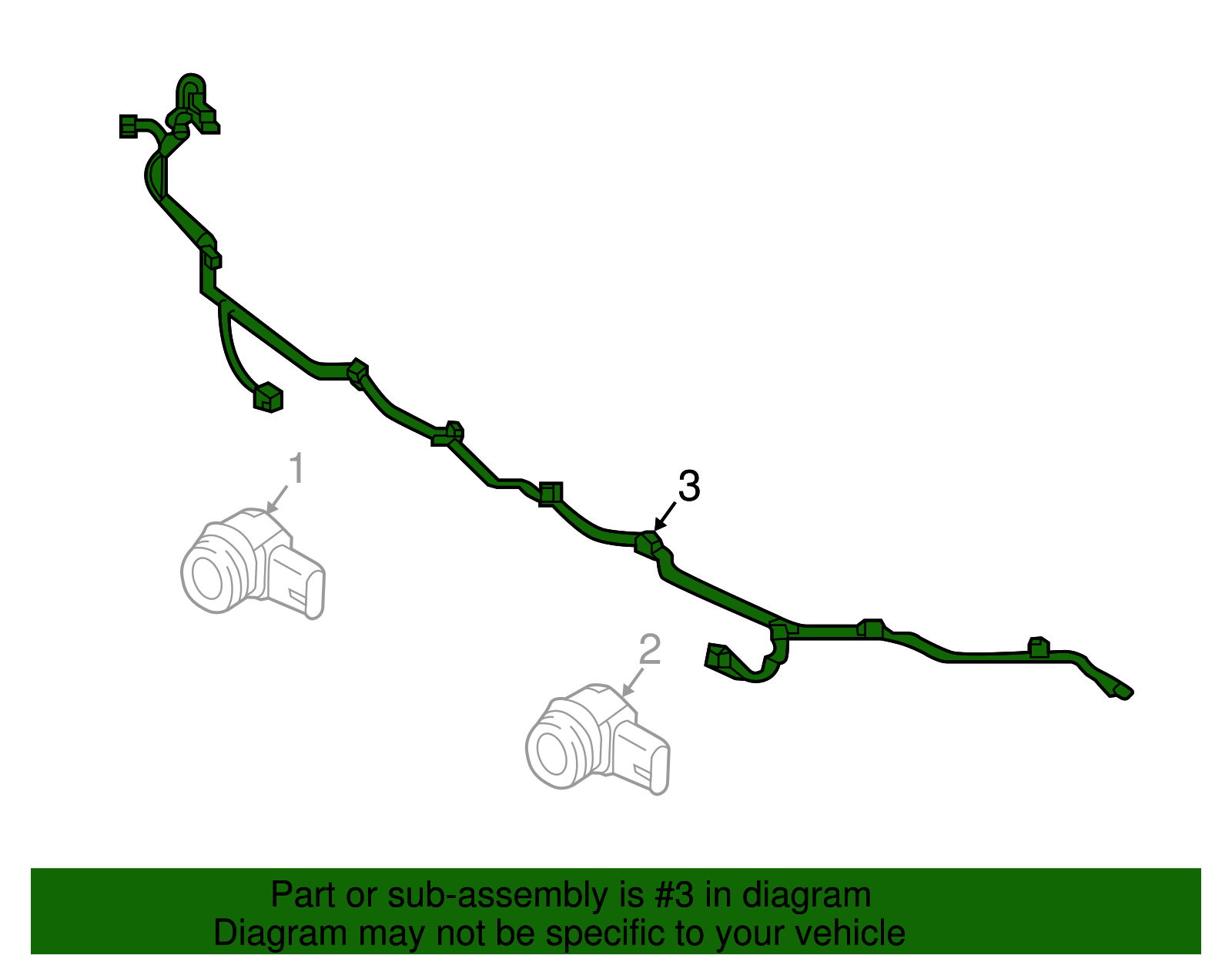 2016-2018 Nissan TITAN XD Wire Harness 24033-EZ00A | Bill Kay Nissan Parts