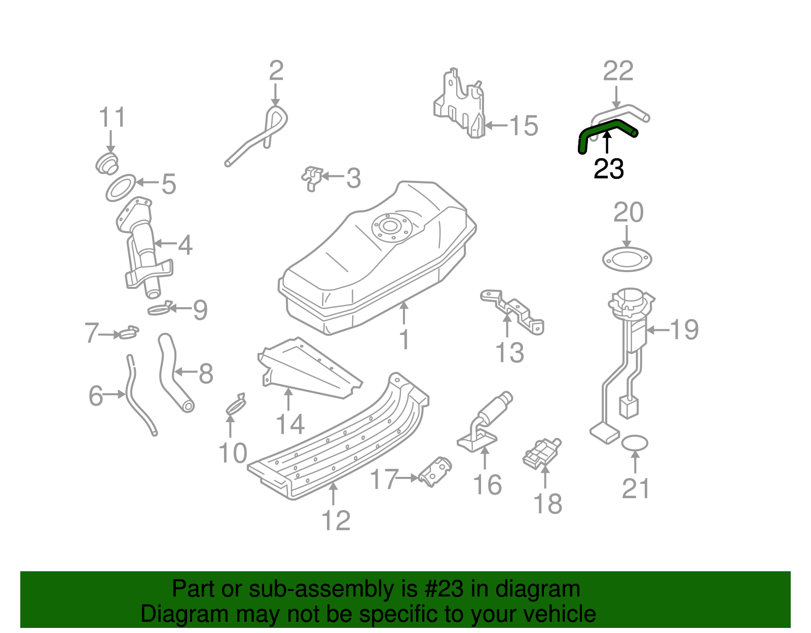 17270-4S100 - Outlet Hose 2000-2004 Nissan Xterra | Nissan Parts ...