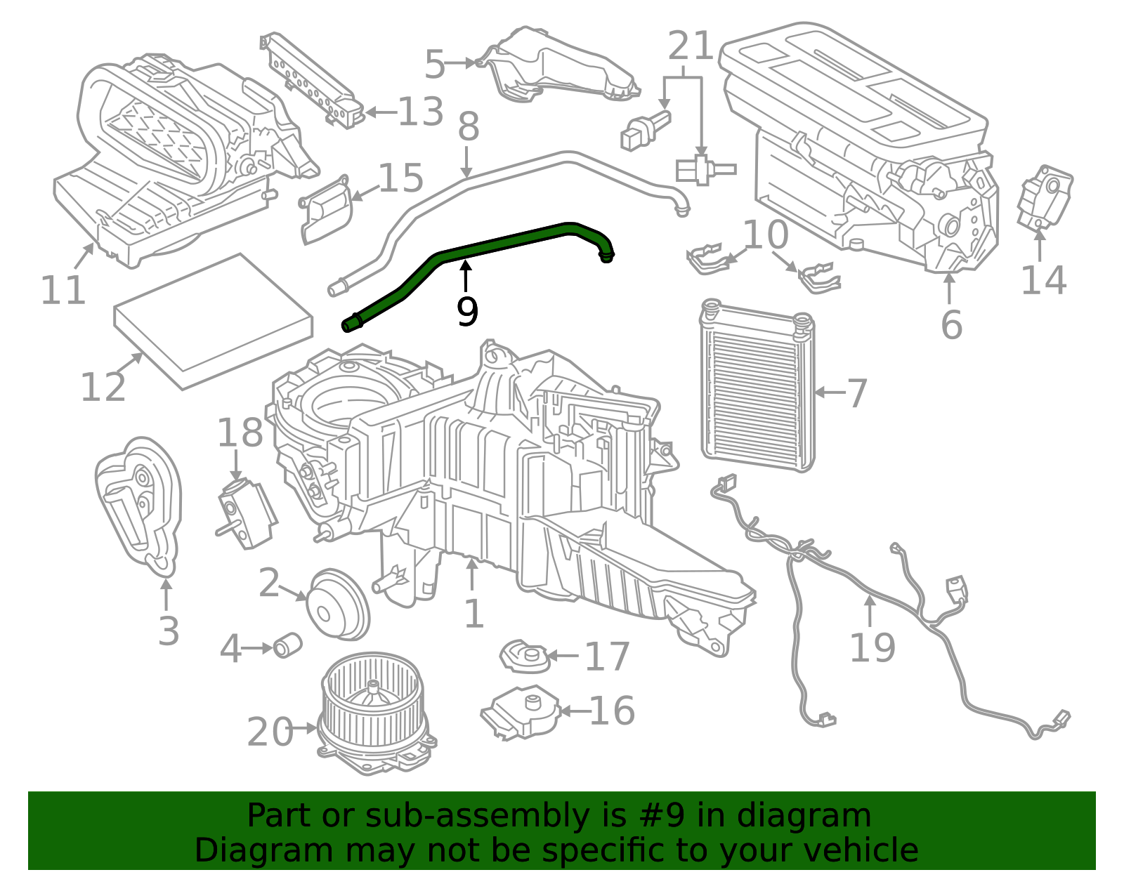 KH-810 - Motorcraft HVAC Heater Hose | My Ford Parts
