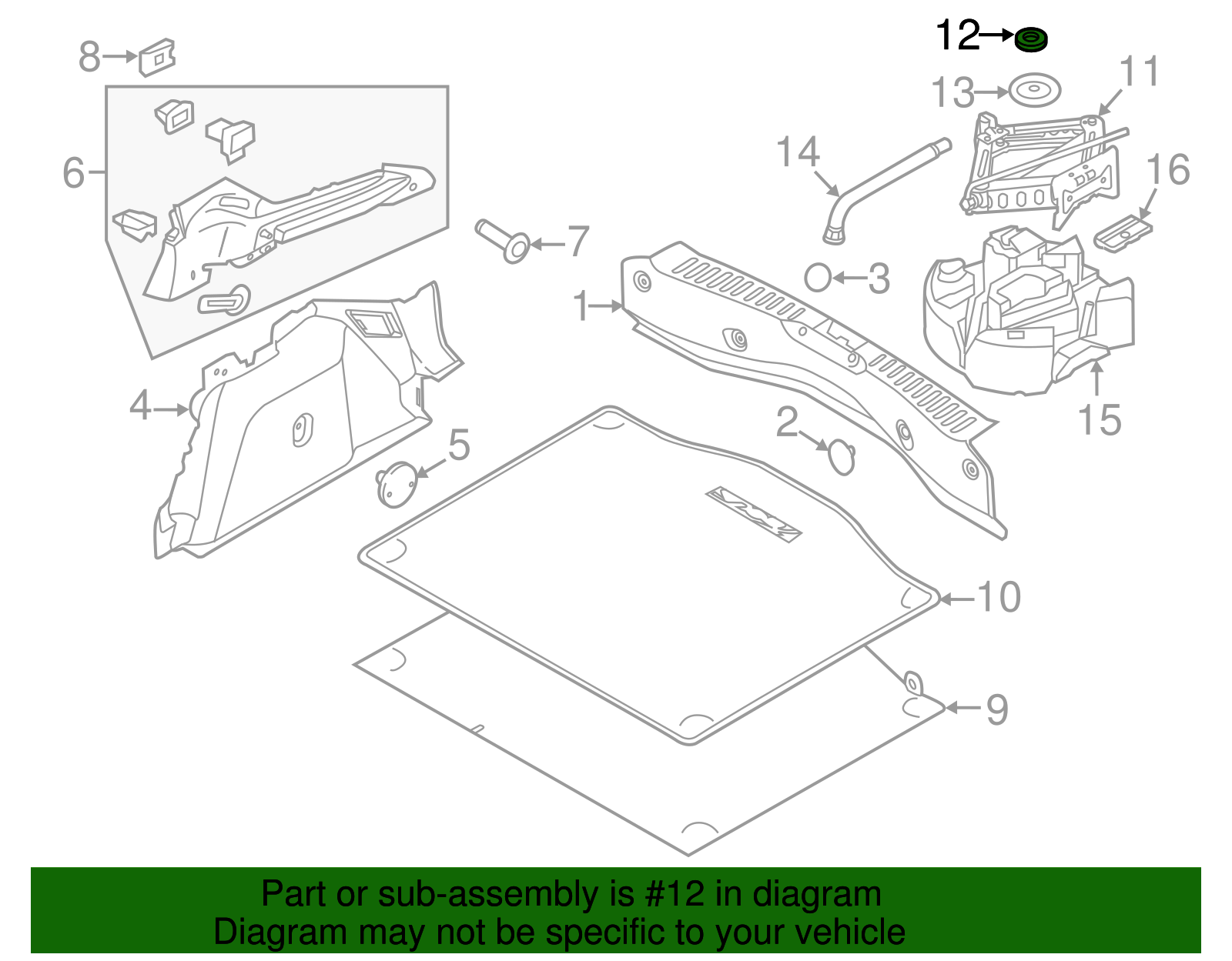 2012-2018 Ford Focus Spacer CV6Z-17009-A | Awesome Parts Ford