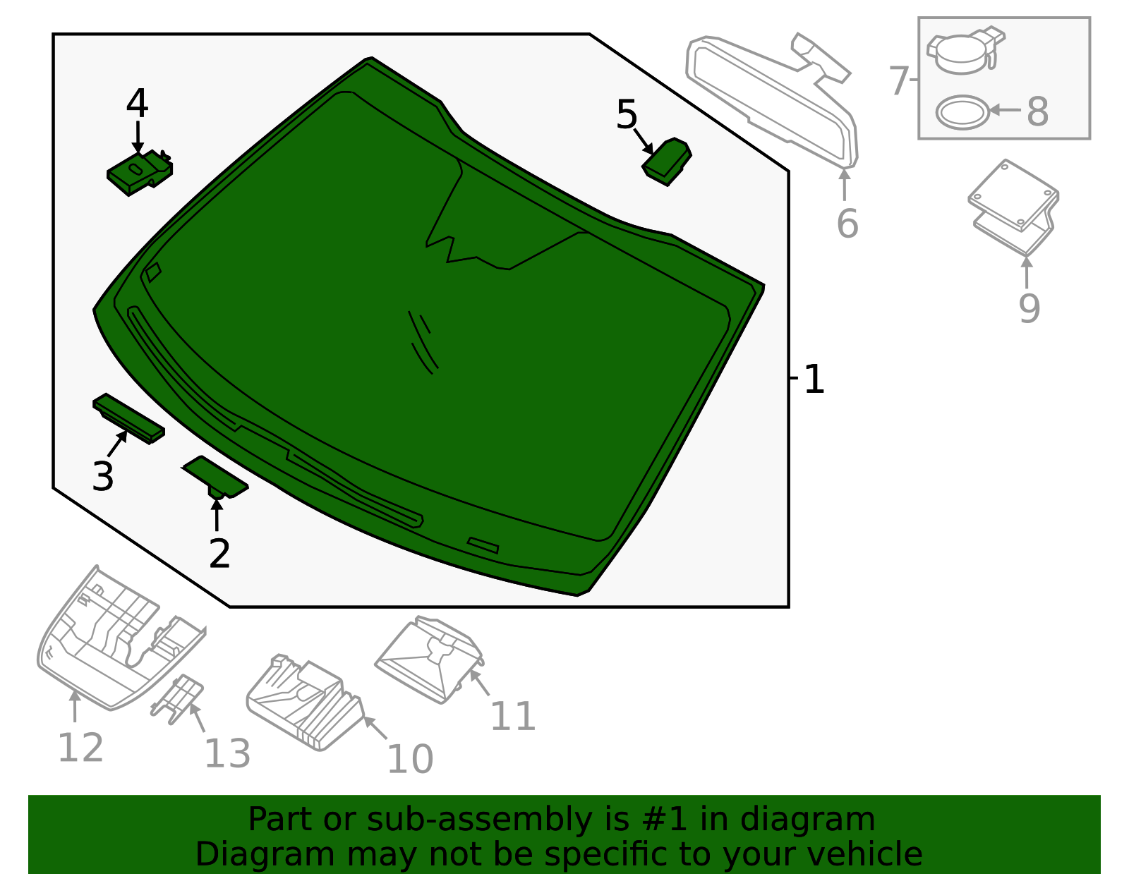 2023-2025 Kia Sportage Windshield 86110-DW100 | TascaParts.com
