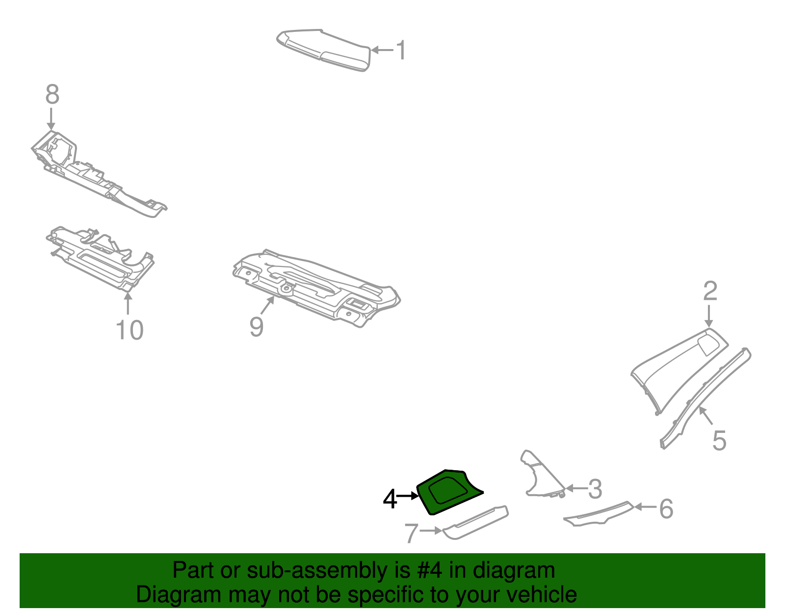 2014-2017 Chevrolet Caprice Upper Trim Panel 92263600 | Capital Chevy Parts