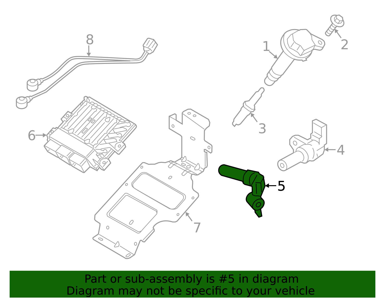 Motorcraft Engine Crankshaft Position Sensor | DY-1690 | Walls' Ford Parts