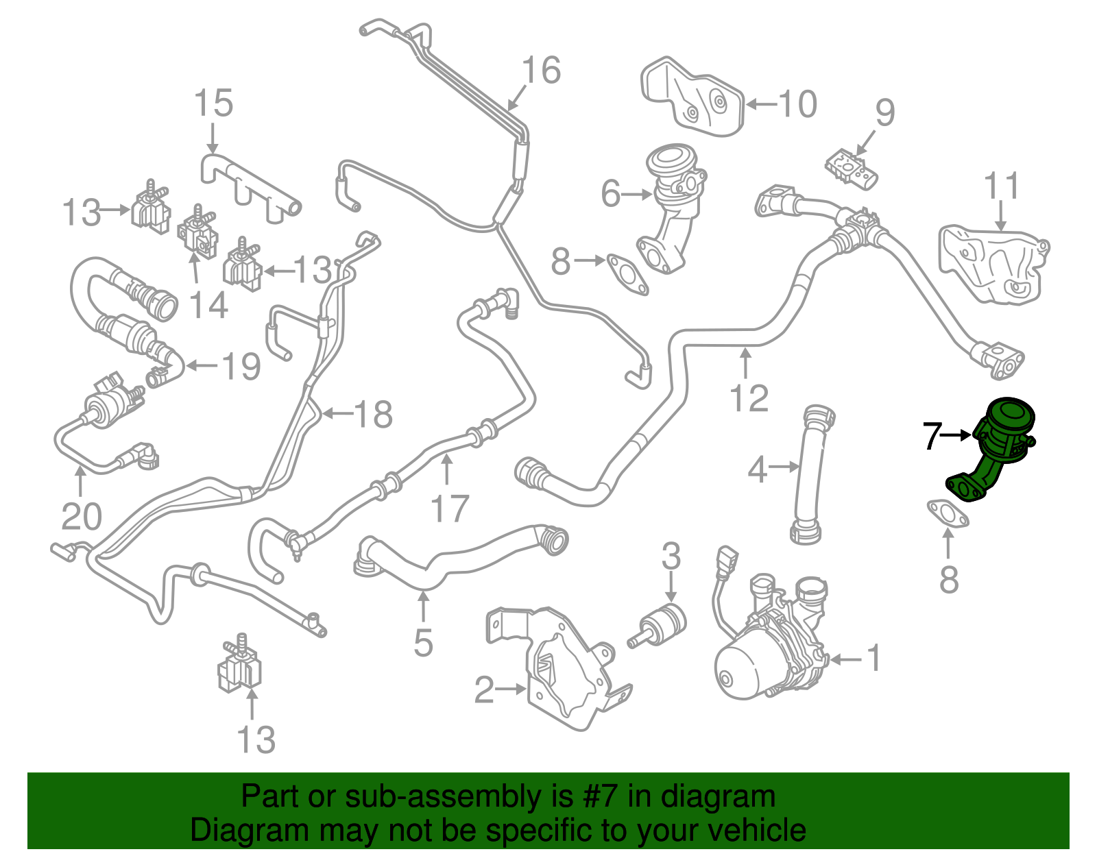 2011-2018 Porsche Valve 958-113-223-02 | Sunset Porsche Parts