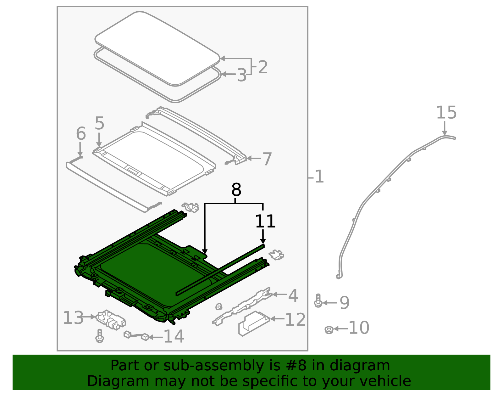81610-K3000 - High-Quality Sunroof Frame for 2020-2025 Hyundai Venue ...