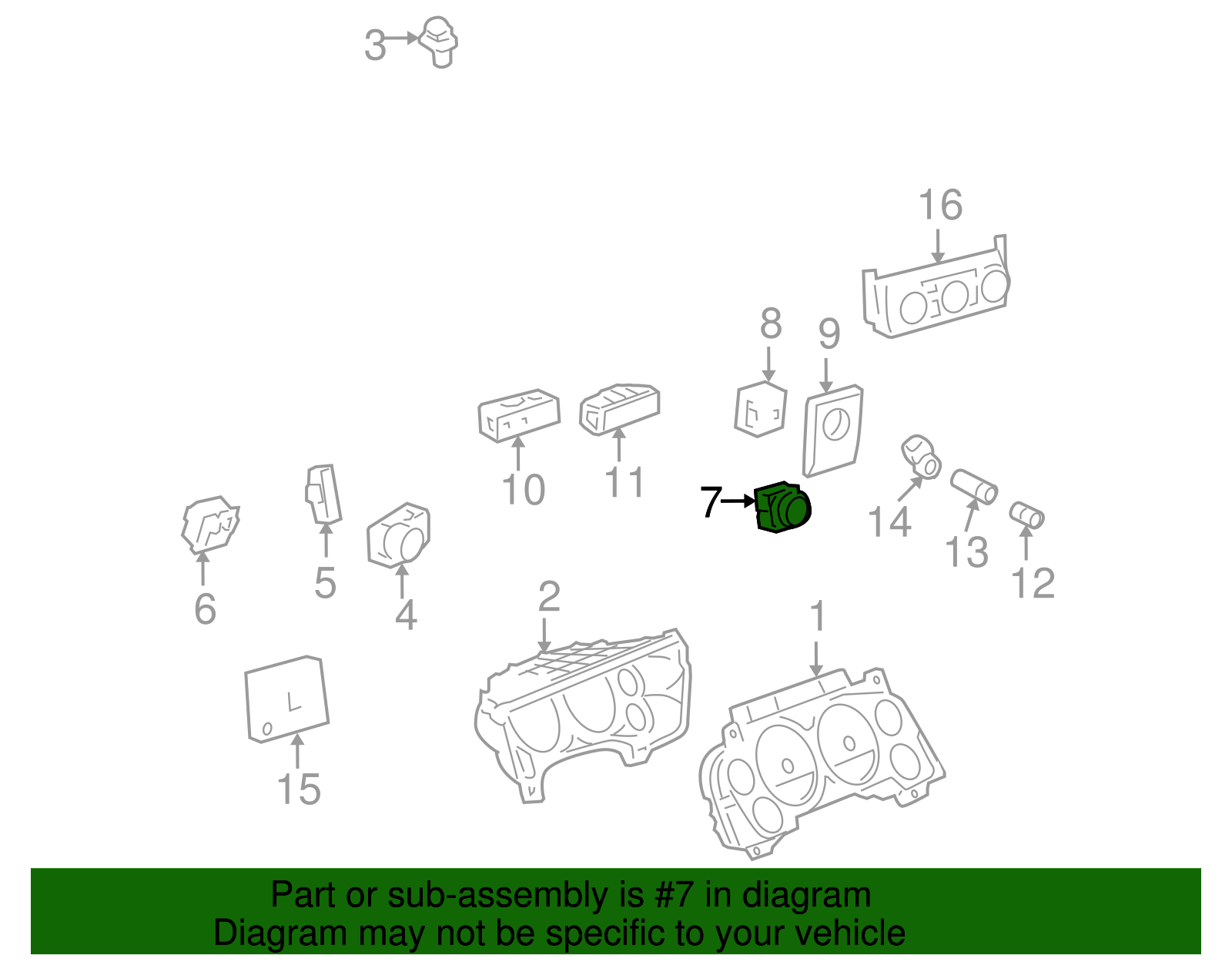 25878425 - High-Quality Transfer Case Selector Switch for AutoNation Parts