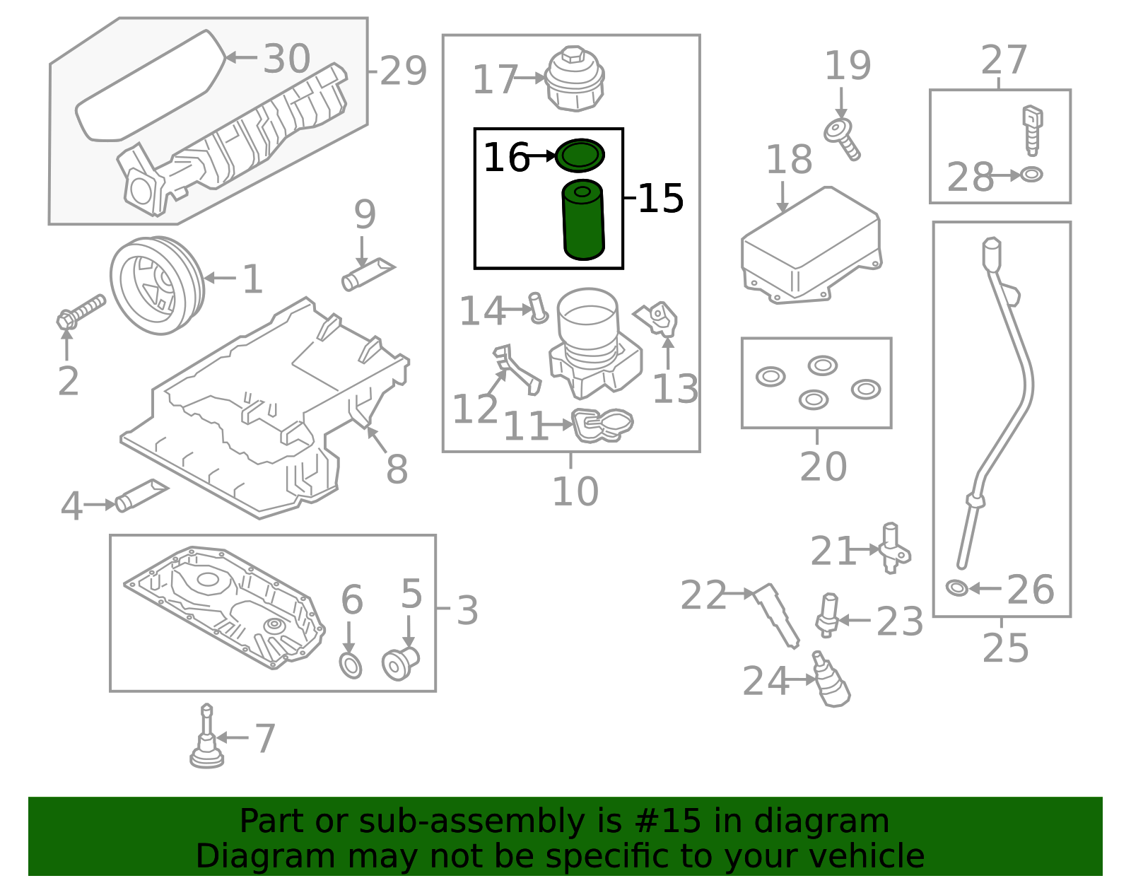 2017-2025 Porsche Engine Oil Filter Element 9A7-198-405-00 | OEM Parts ...