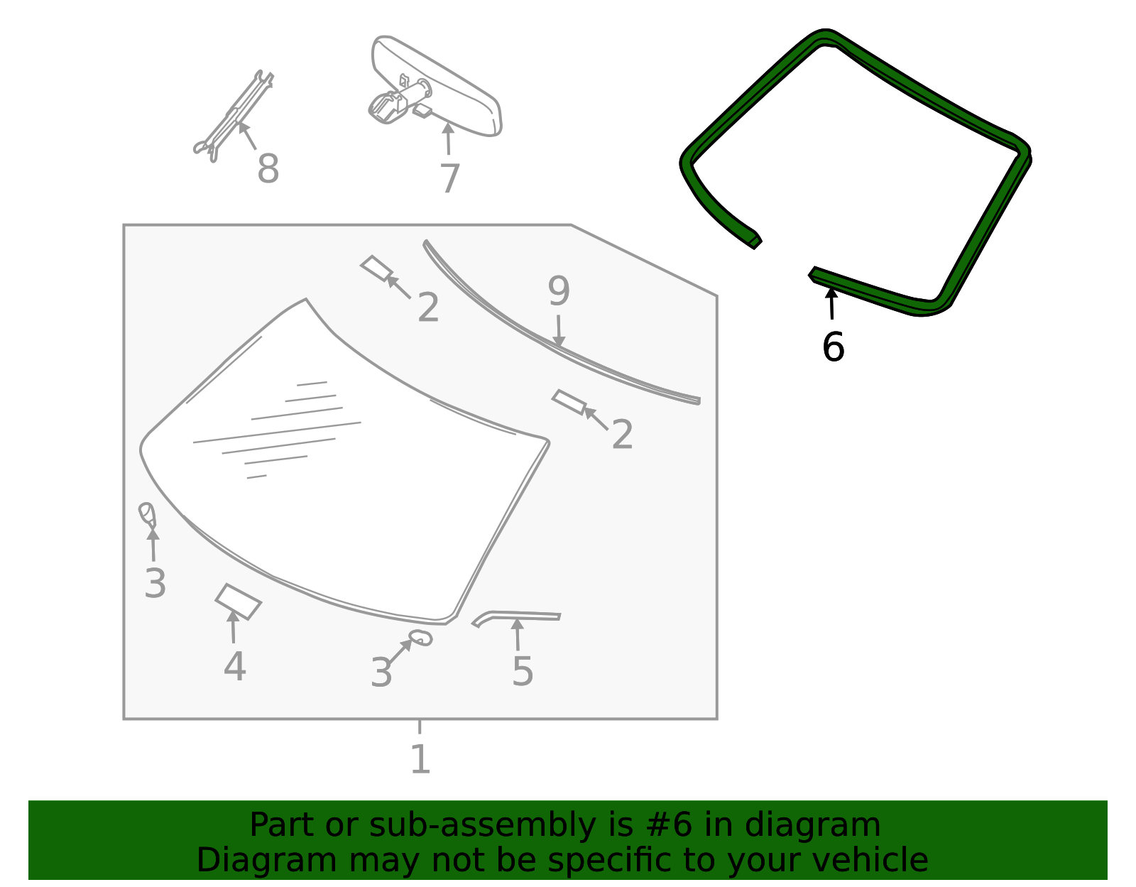 G2G16-89900 - Windshield Frame Weatherstrip Seal | Official Nissan ...