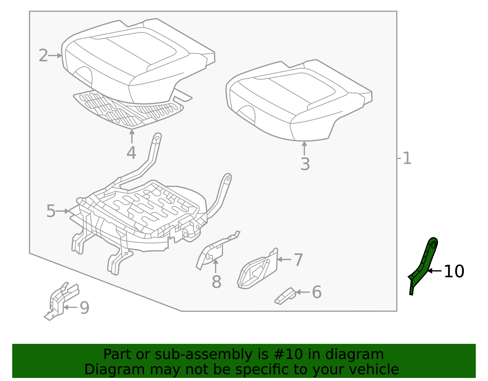 2022-2024 Hyundai Tucson Seat Frame Trim Panel 89288-N9010-NNB | OEM ...