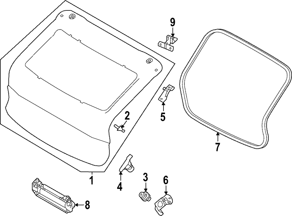 32140446 - 2022-2024 Volvo C40 Recharge - Weatherstrip | Volvo OEM ...