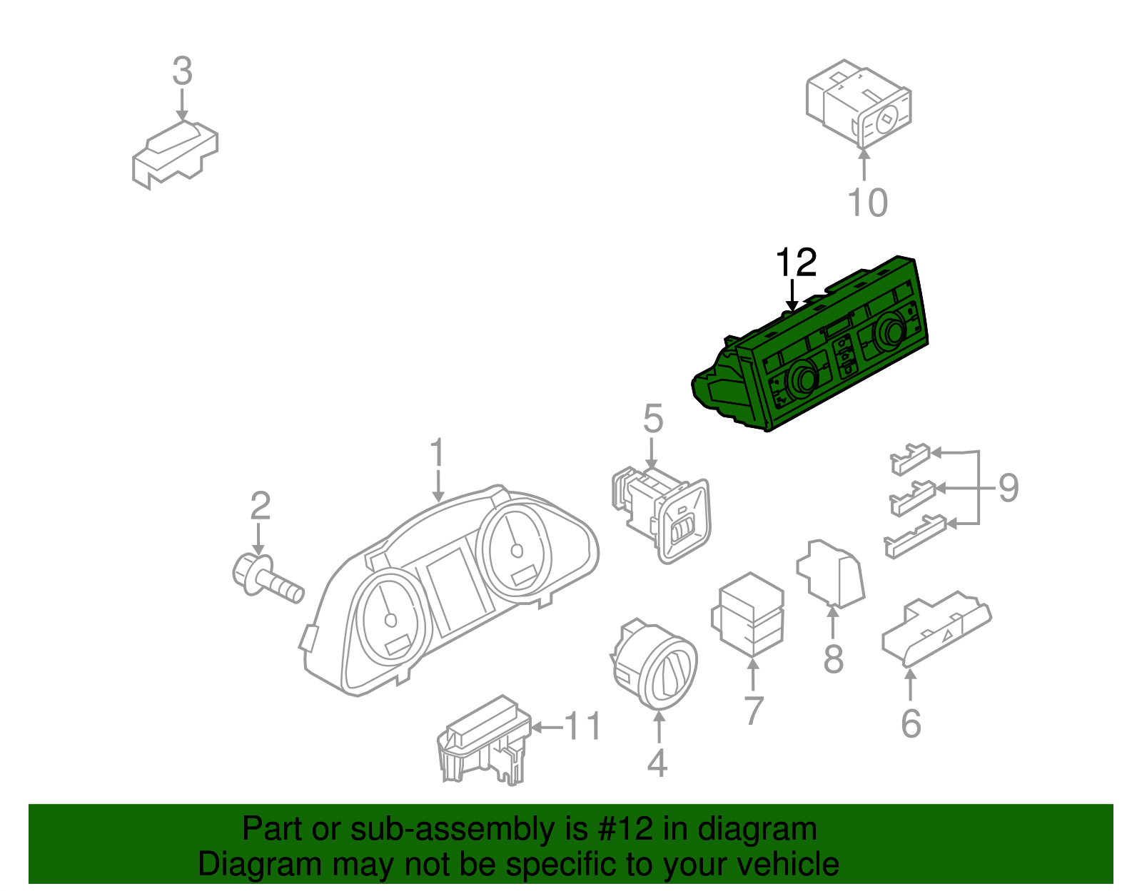 2012-2015 Audi Q7 Dash Control Unit 4L0-820-043-AP-SZD | OEM Parts Online