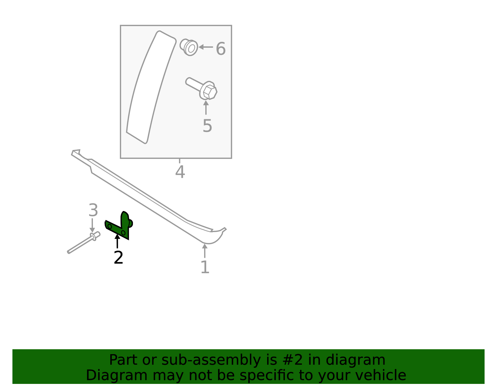 2015-2022 Ford Belt Molding Clip -W718609-S439 | TascaParts.com