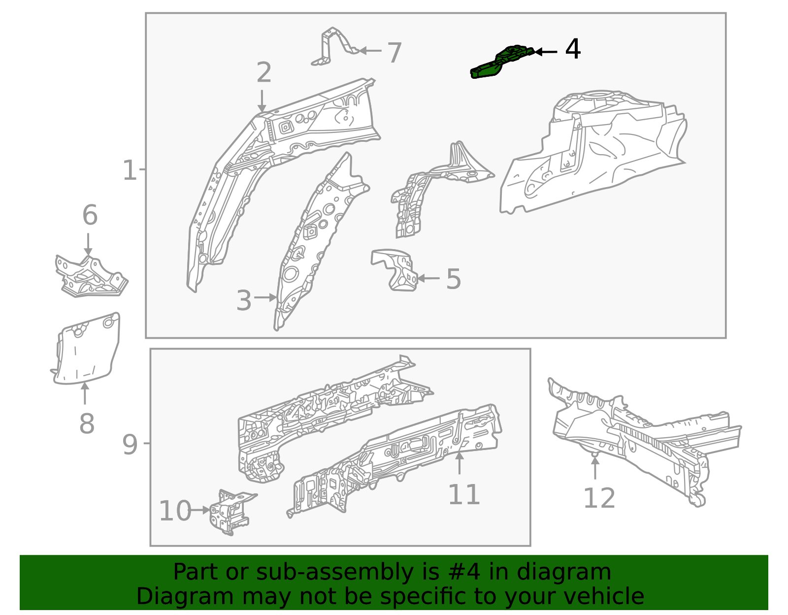 53716-08020 - 2021-2024 Toyota Sienna - Rear Extension | Nucar Toyota Parts