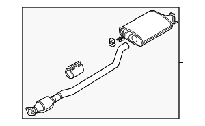 2016-2020 Kia Sorento Front Pipe 28610-C6300 | QuirkParts