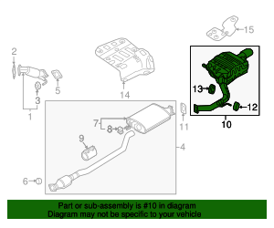 28710-C6400 - Rear Muffler 2016-2020 Kia Sorento | Kia.Parts Store