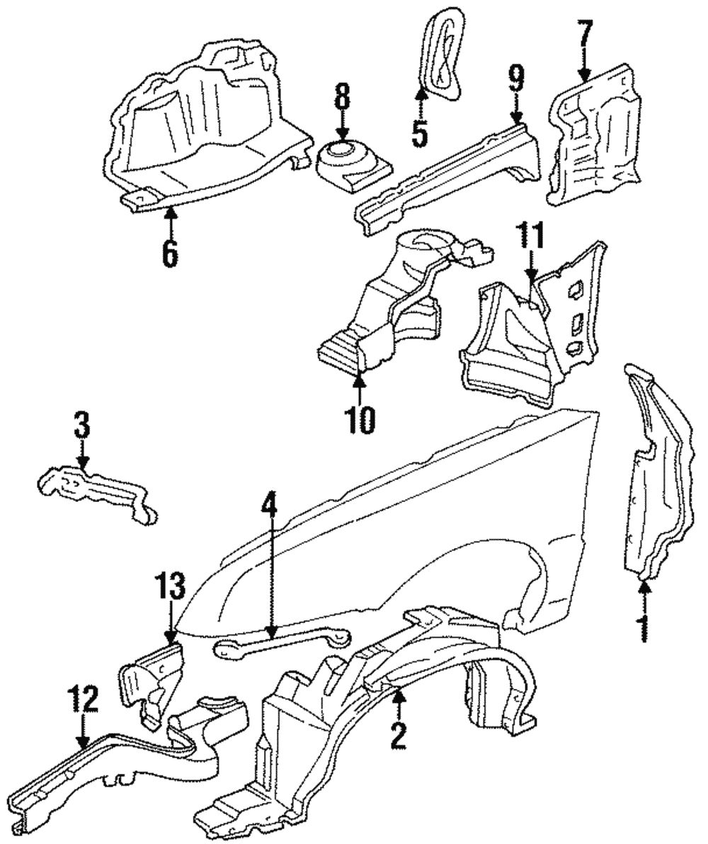 1987-1991 Chevrolet Apron Panel 10130813 | Capital Chevy Parts