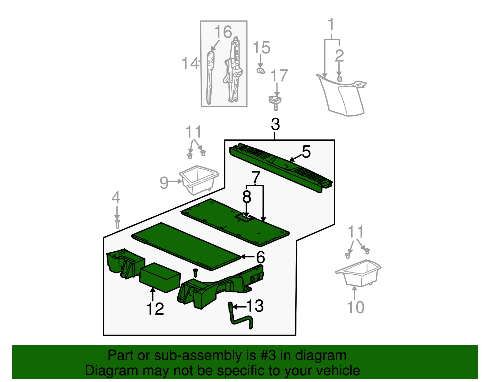 2002-2007 Saturn Vue Rear Panel 15252520 | Shop Matick Buick GMC