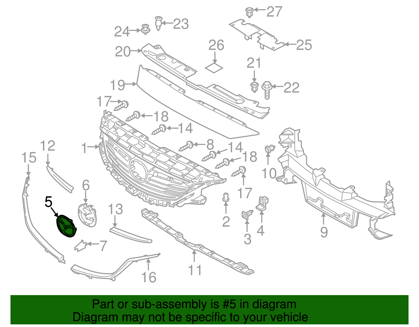 2014-2017 Mazda 6 Emblem GHP9-51-731 | OEM Parts Online