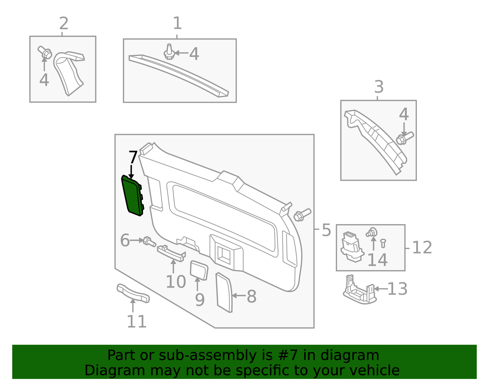 84442-SHJ-A00ZA - High-Quality Liftgate Trim Cover for 2005-2010 Honda ...