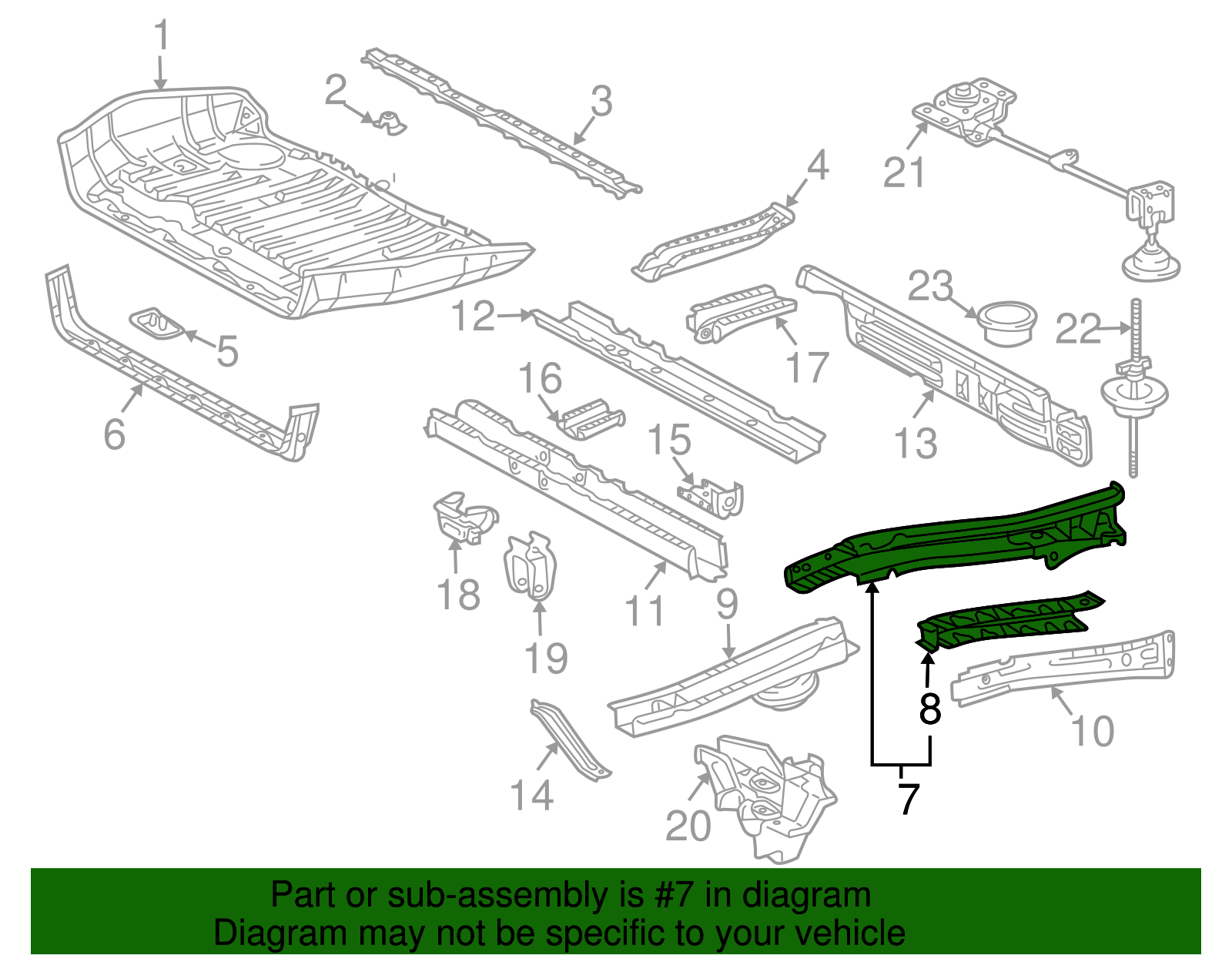 Frame Side Member - Structural Chassis Support | AutoNation Parts